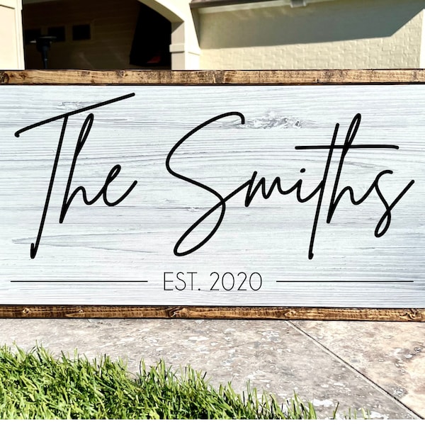 Family Established Sign - Etsy