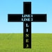 Personalized Memorial Cross, Personalized Grave Site Marker, Temporary ...
