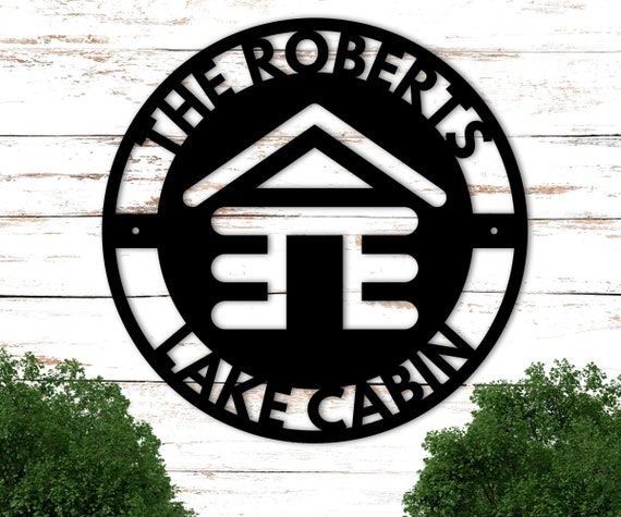 Custom Cabin Metal Sign Cabin Sign Outdoor Personalized Cabin | Etsy