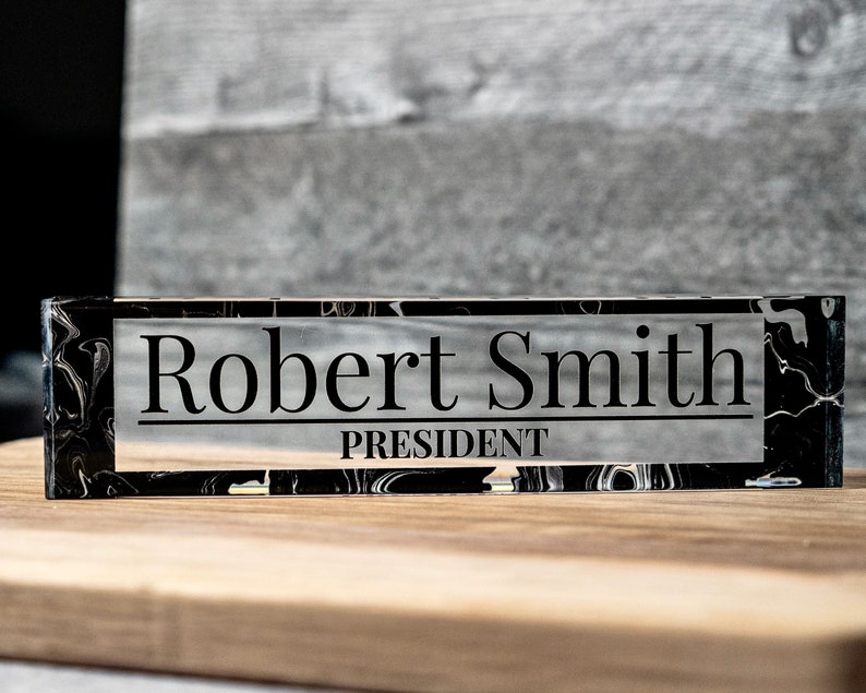 Office Desk Name Plate for Men, Personalized Name Plates for Desk ...