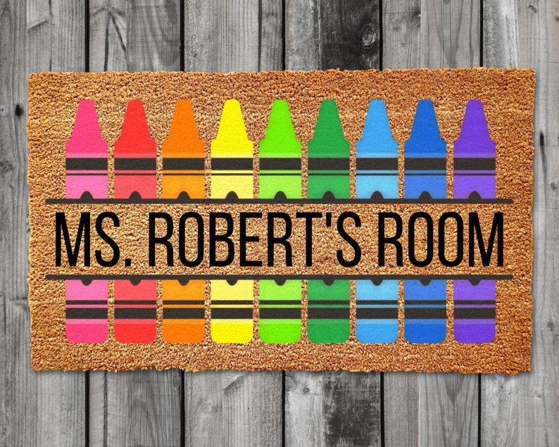 Custom Classroom Doormat, Personalized Classroom Decor, Doormat for ...