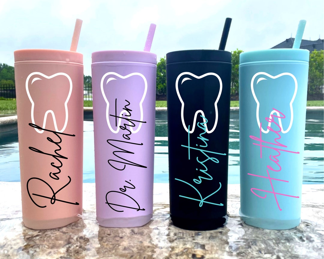 Personalized Dentist Tooth Tumbler Cup, Dental Hygiene Gifts, Dental ...