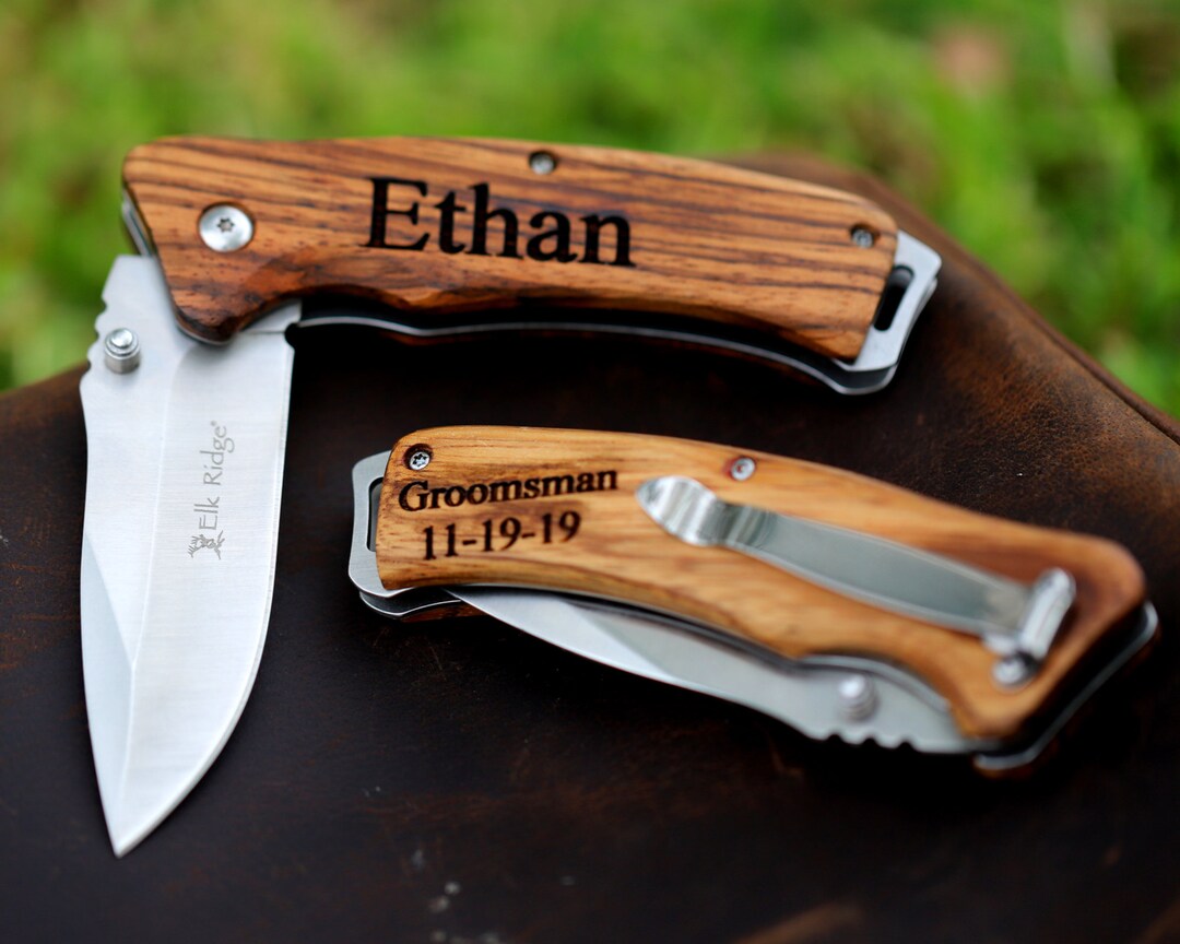 Monogrammed Folding Knife, Personalized Knives, Wedding Favors ...