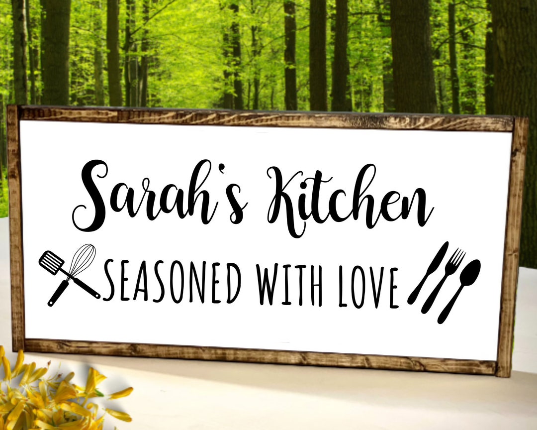 Personalized Kitchen Signs-gifts-decor-items-kitchen Decor-art-gift for ...