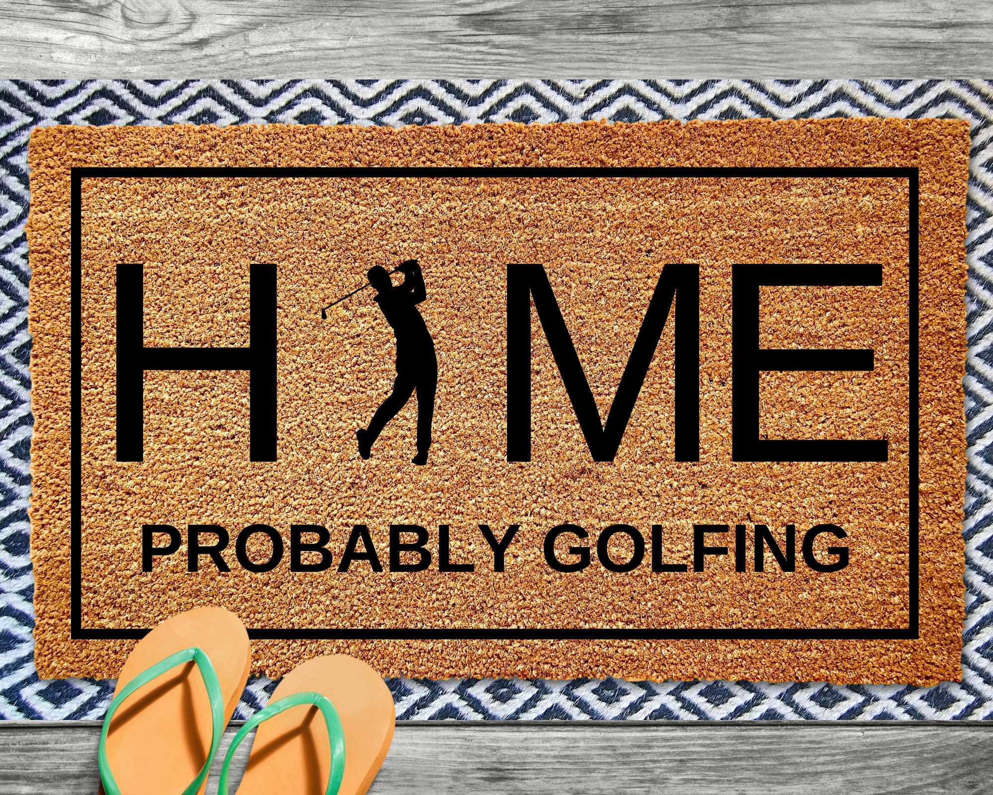 Custom Golf Home Door Mat Golfer Doormat Personalized - Etsy