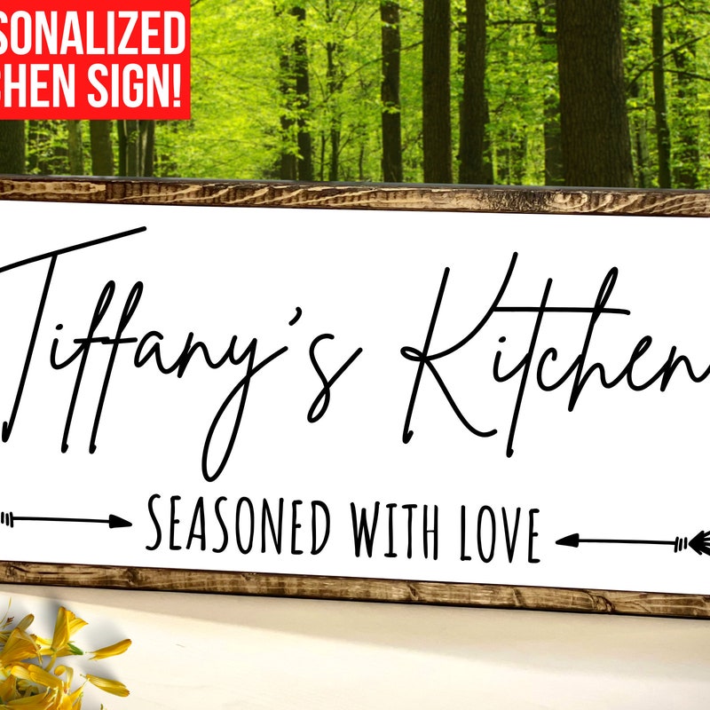 Custom Kitchen Sign - Etsy
