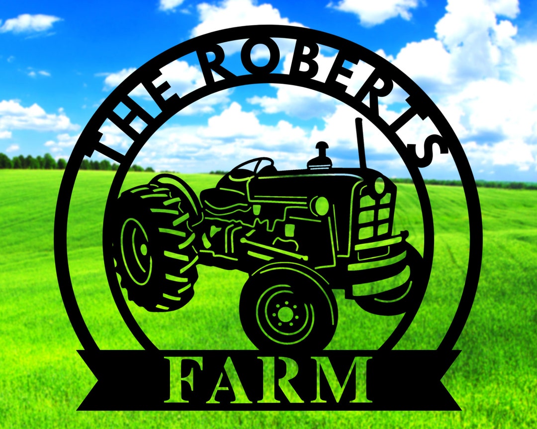 Custom Metal Farm Sign, Family Name Sign, Last Name Sign, Farm Metal ...