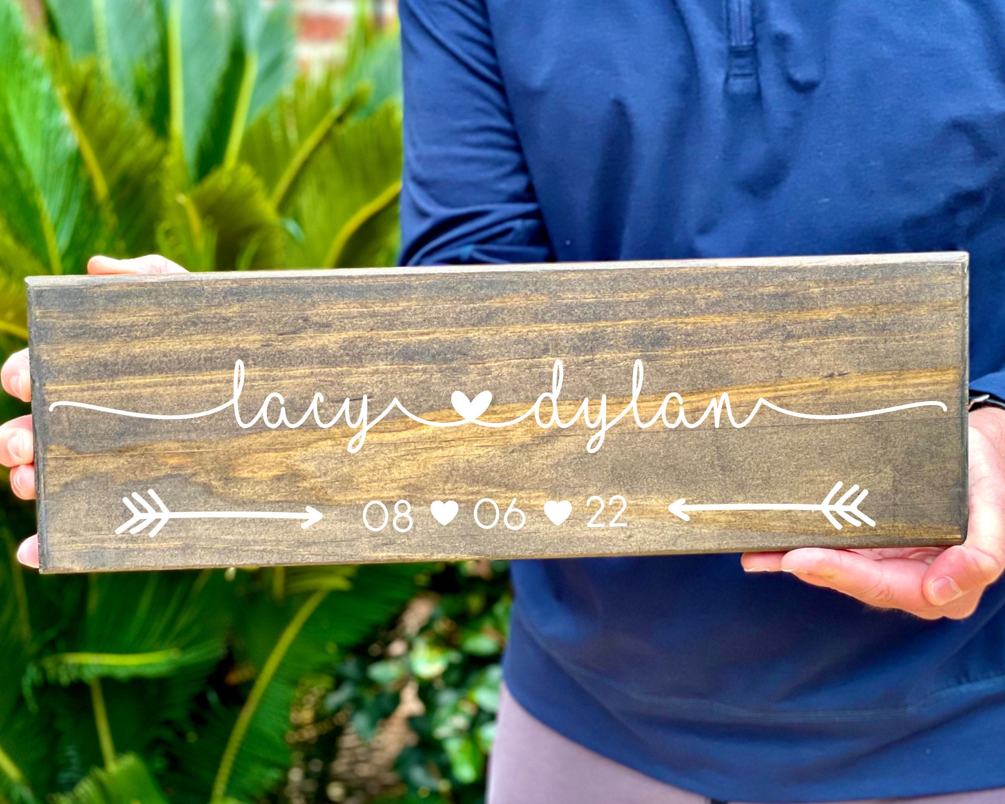 Personalized Couple Names Sign Wedding Gift Idea Anniversary - Etsy