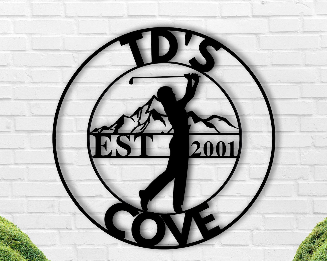 Personalized Golf Sign Golf Decor Golf Wall Art 19th Hole - Etsy