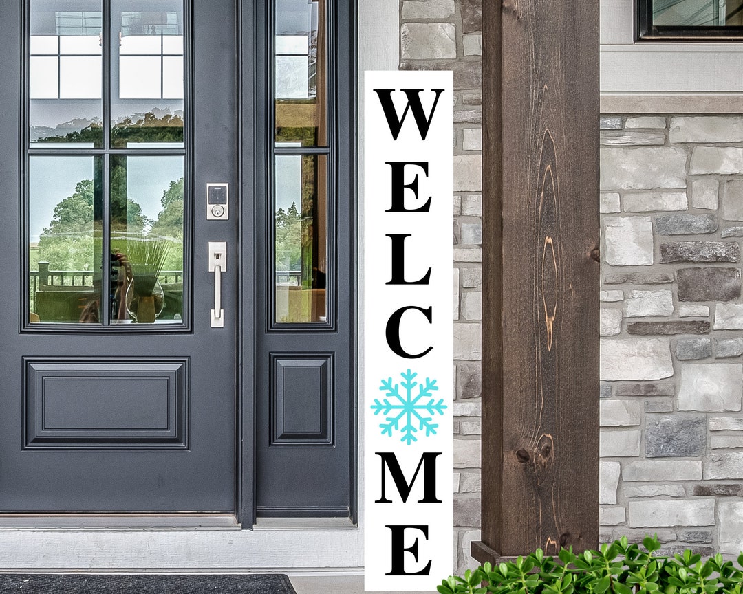 Winter Porch Decor, Winter Welcome Sign, Christmas Porch Decor ...