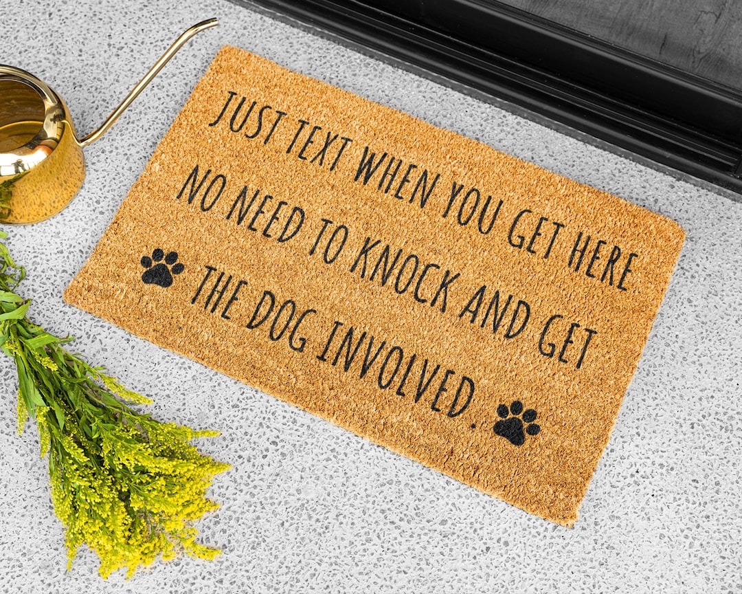 Funny Dog Doormat, Funny Welcome Mat for Dog Owner Gifts, Doormat Funny ...