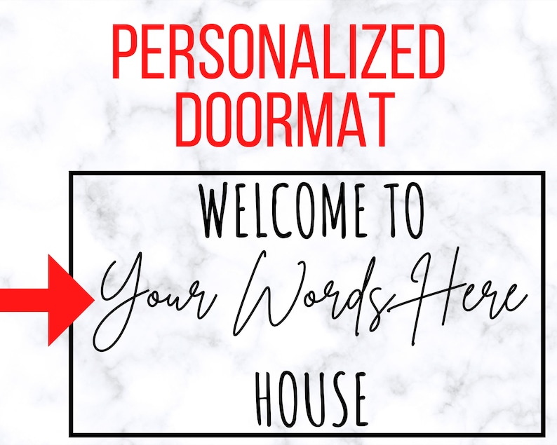 Welcome to Mimi and Papa's House Doormat Personalized - Etsy