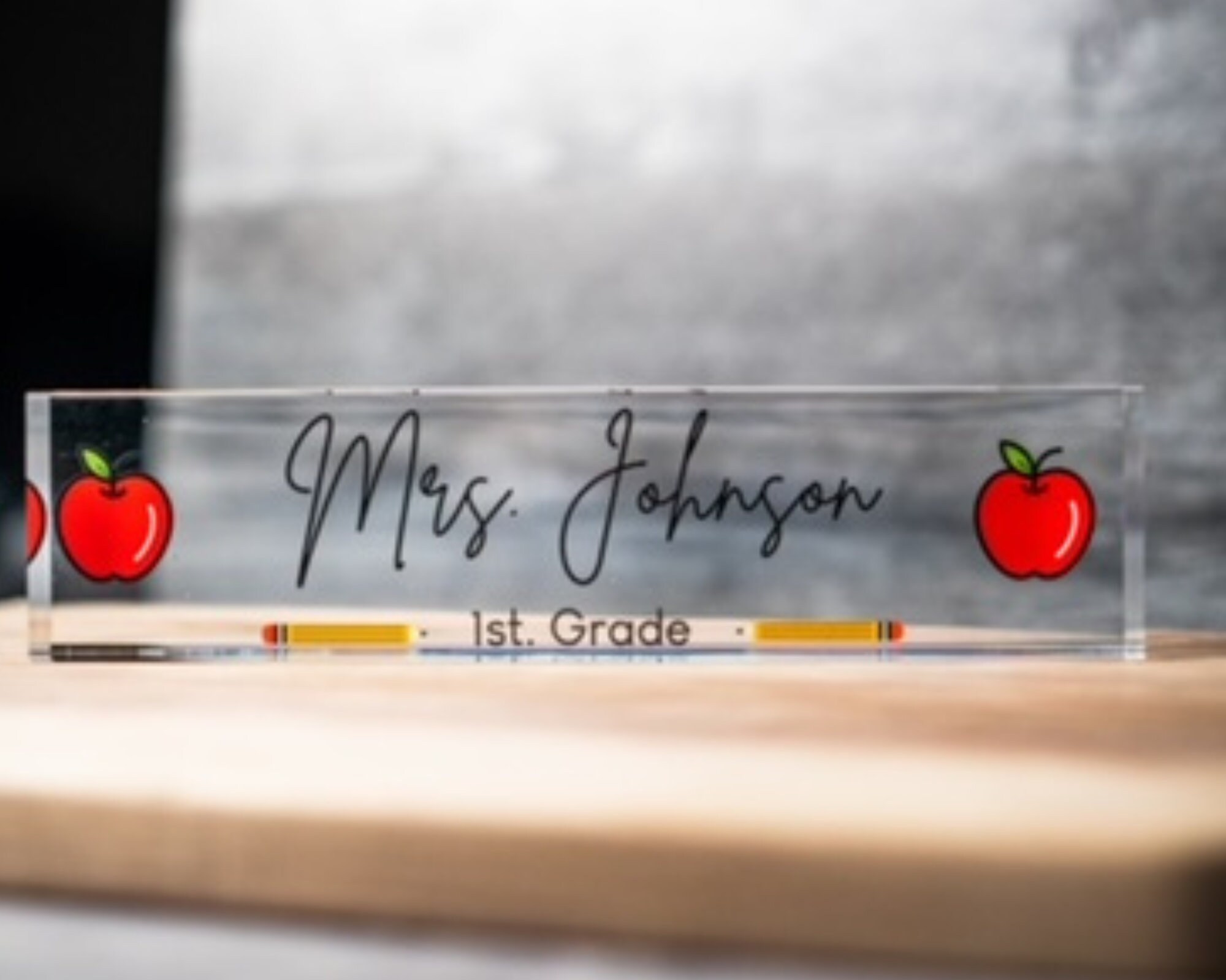 Personalized Teacher Name Plate Custom Desk Sign for - Etsy