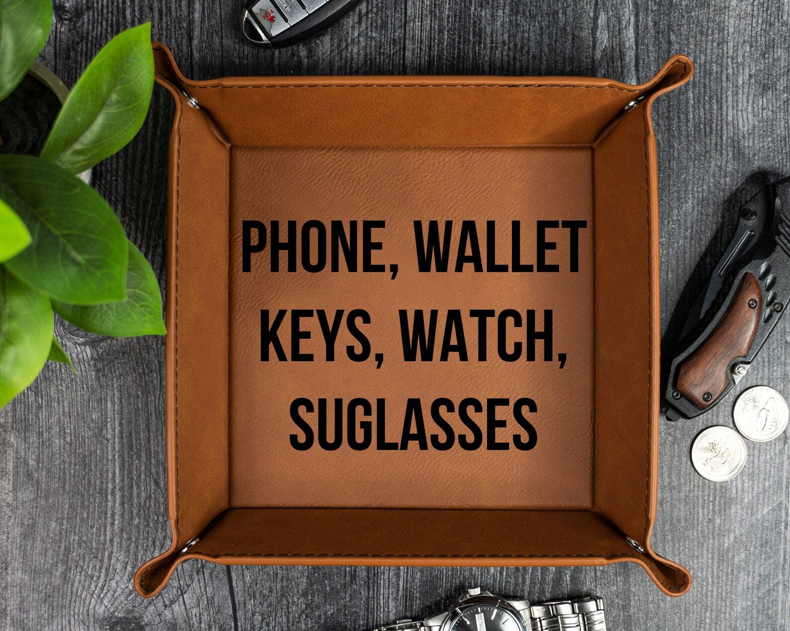 Custom Valet Tray, Catch All Table Tray, Key Tray, Remote Tray, Dice ...