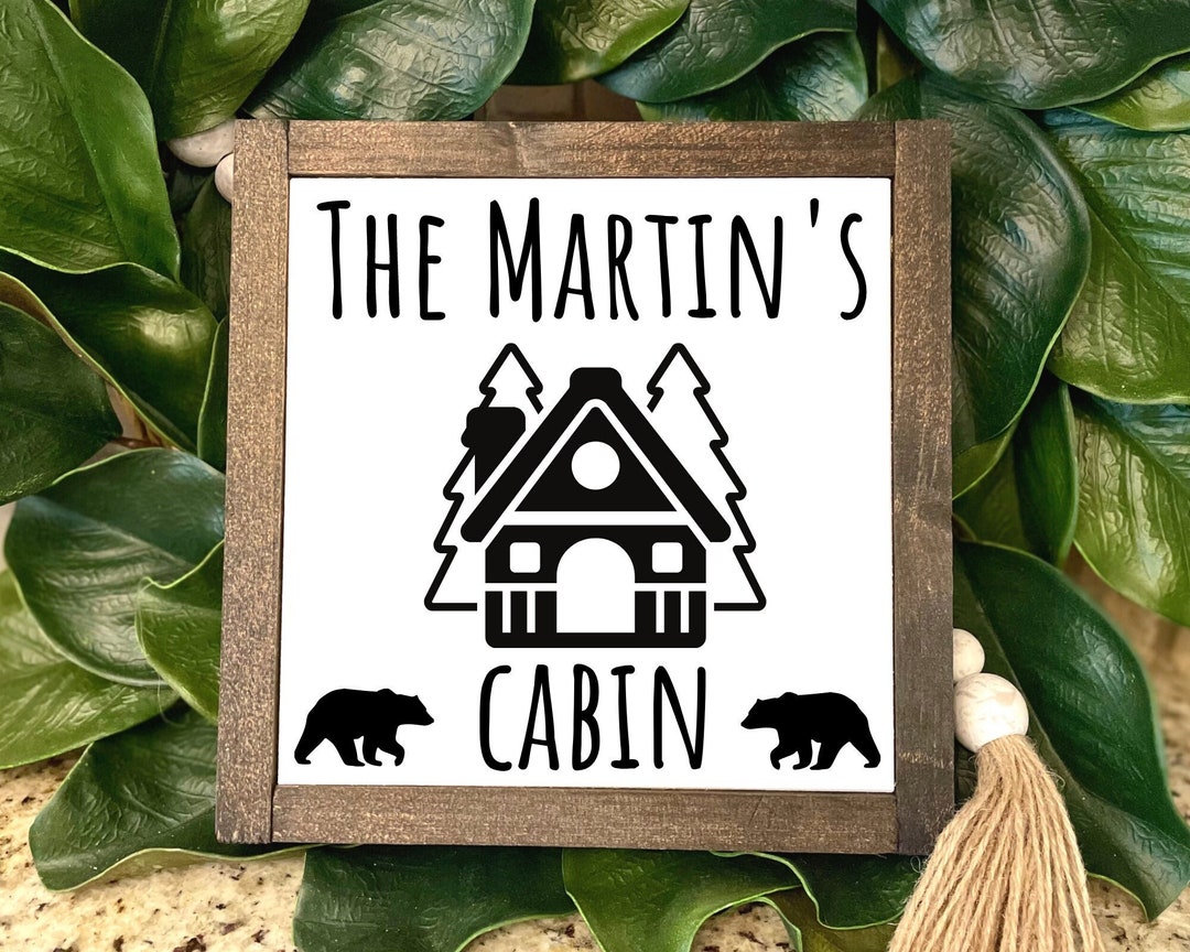 Personalized Family Cabin Sign, Cabin Signs Personalized, Cabin Decor ...
