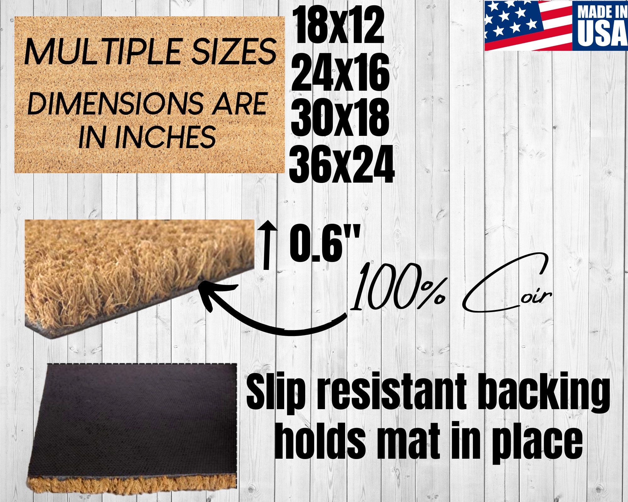 Personalized Doormat-custom Door Mat-customized - Etsy