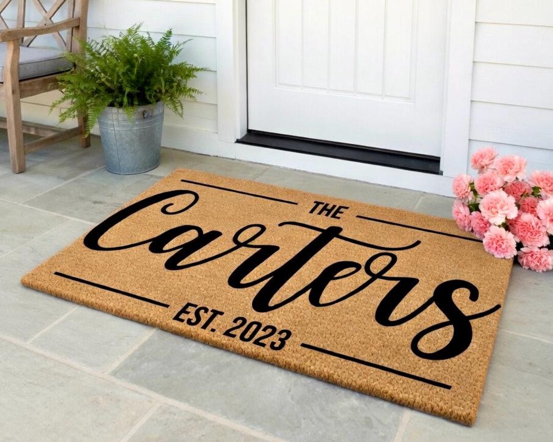 Personalized Welcome Mat, Custom Doormat, Family Name Doormat, Last ...