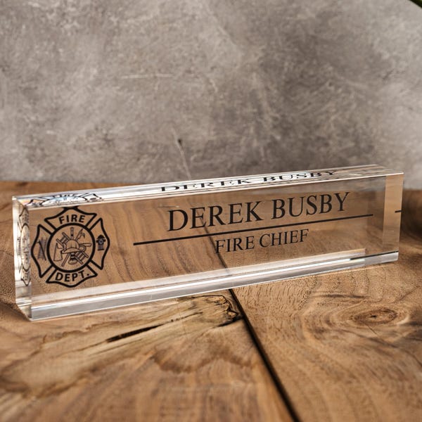 Firefighter Plaque - Etsy