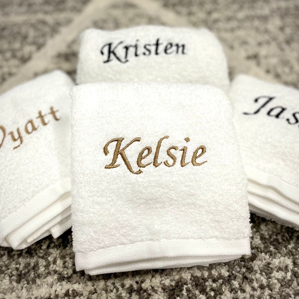 Personalized Monogram Hand Towel - Etsy