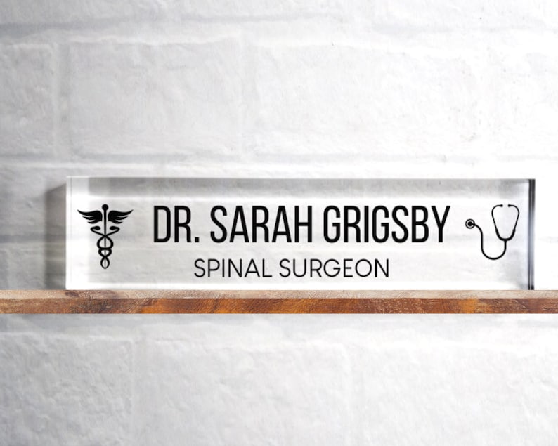 Personalized Medical Career Name Plaque, Nursing Doctor Medical ...