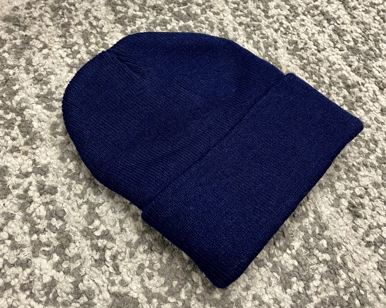 Custom Beanie for Kids Leather Patch Beanies Personalized - Etsy
