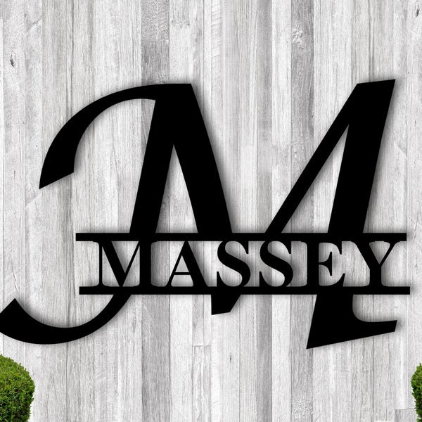 Metal Monogram - Etsy