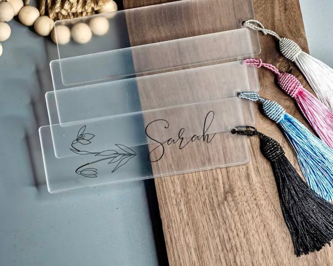 Birth Flower Bookmark,personalized Bookmark,name Bookmark,birthday Gift ...