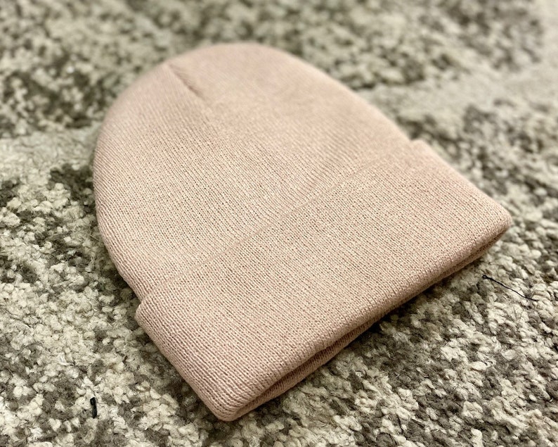 Custom Beanie for Kids Leather Patch Beanies Personalized - Etsy