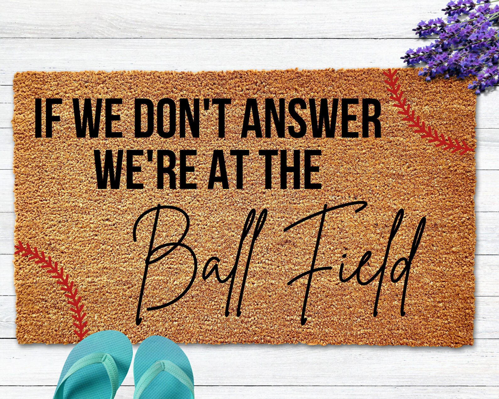Baseball Welcome Mats, Baseball Doormat, Housewarming Gift, Baseball ...