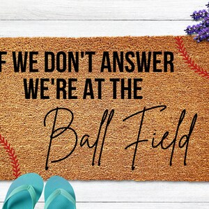 Baseball Welcome Mats, Baseball Doormat, Housewarming Gift, Baseball ...