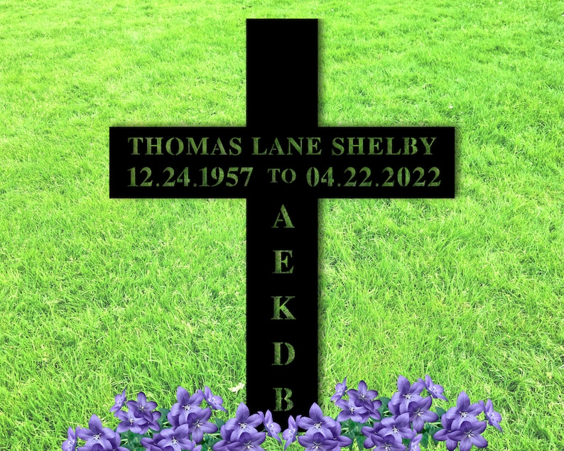 Personalized Memorial Cross Personalized Grave Site Marker - Etsy