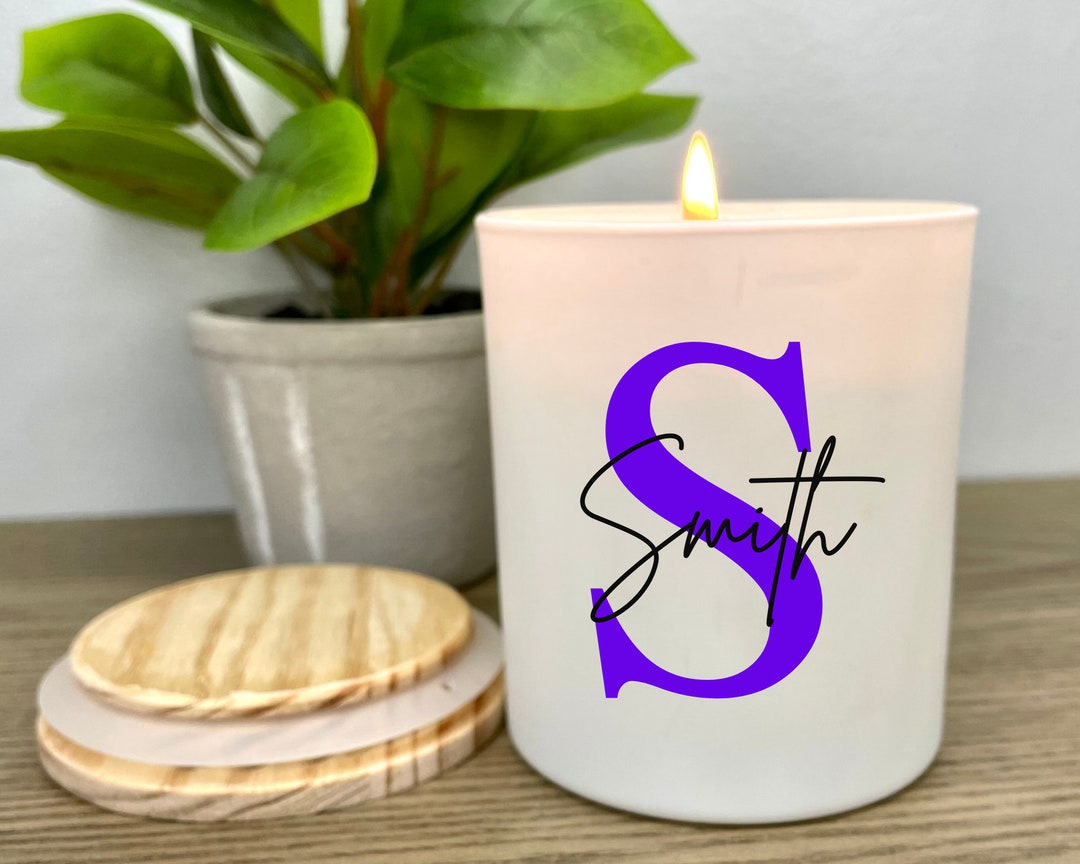 Personalized Name Candle Custom Name Initial Candle - Etsy