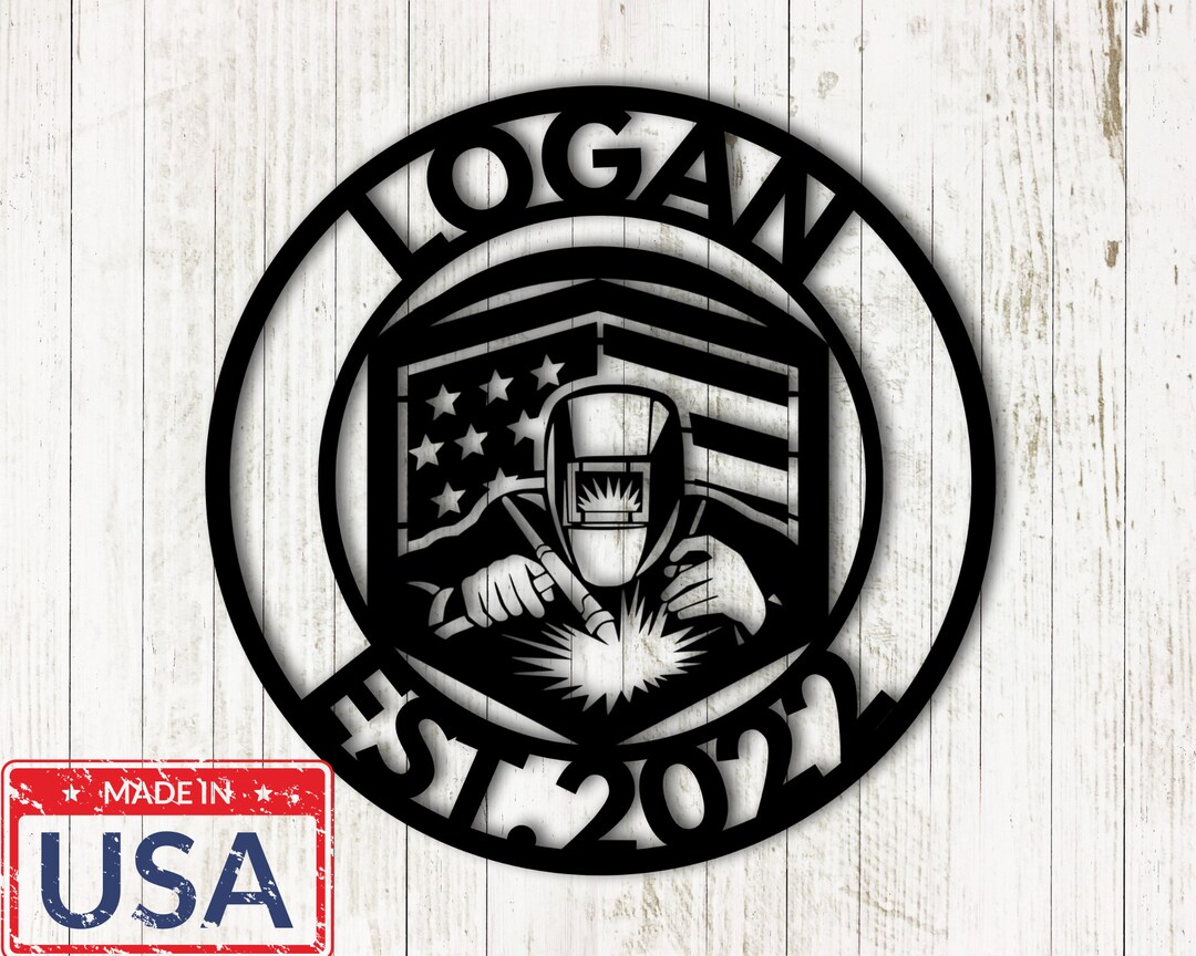 Personalized Welder Sign, Custom Welder Sign, Welding Sign, Family Name ...