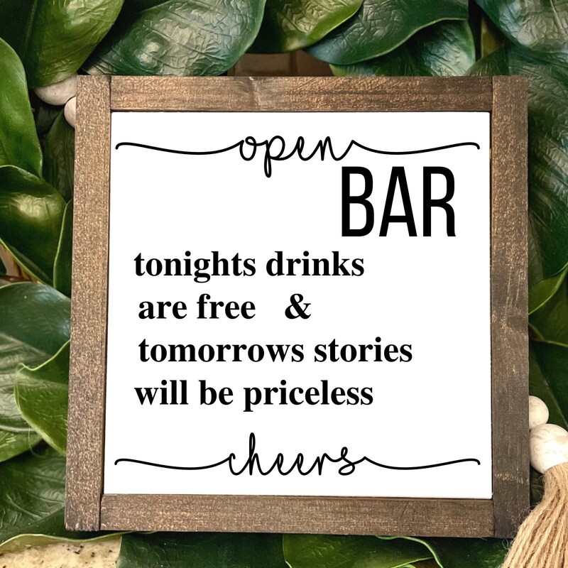 Rustic Wedding Bar - Etsy