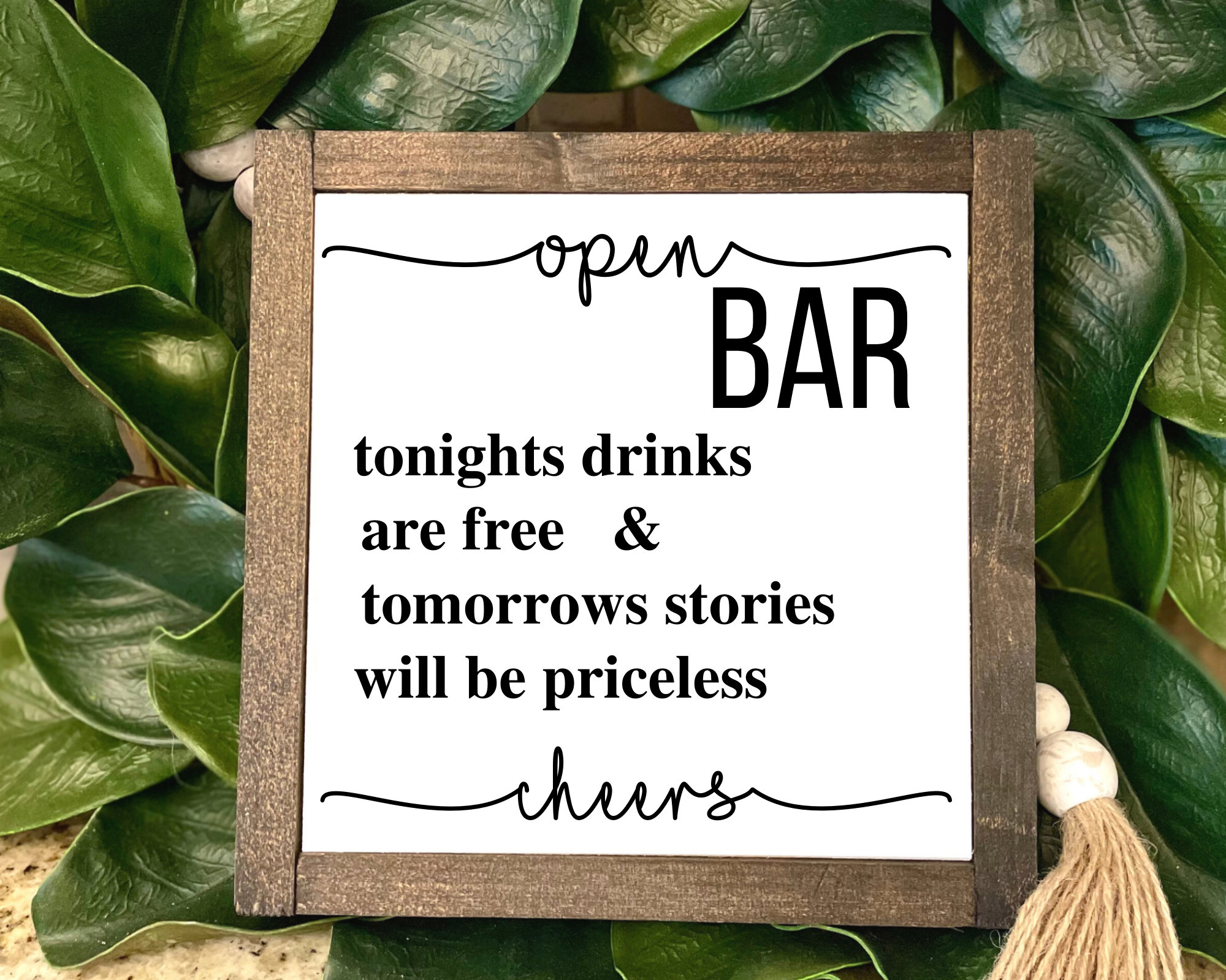 Open Bar Wedding Sign Wedding Sign Wooden Wedding Sign Open | Etsy