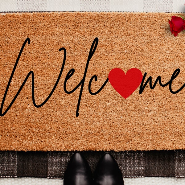 Heart Doormat - Etsy