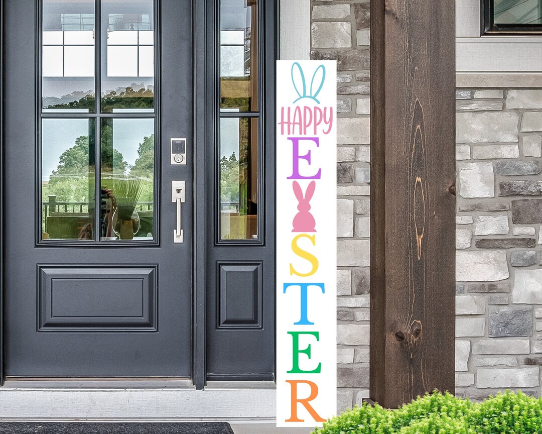 Easter Porch Sign, Easter Porch Leaners, Easter Porch Decor, Happy ...