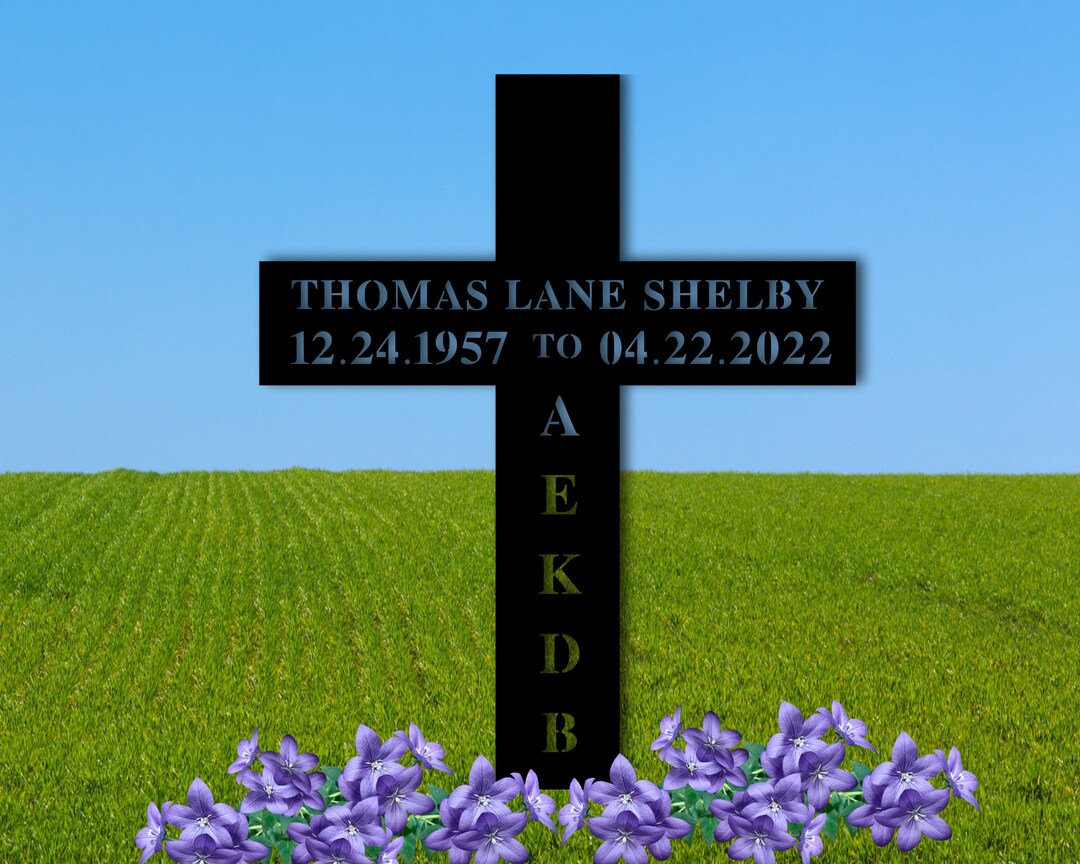 Personalized Memorial Cross, Personalized Grave Site Marker, Temporary ...