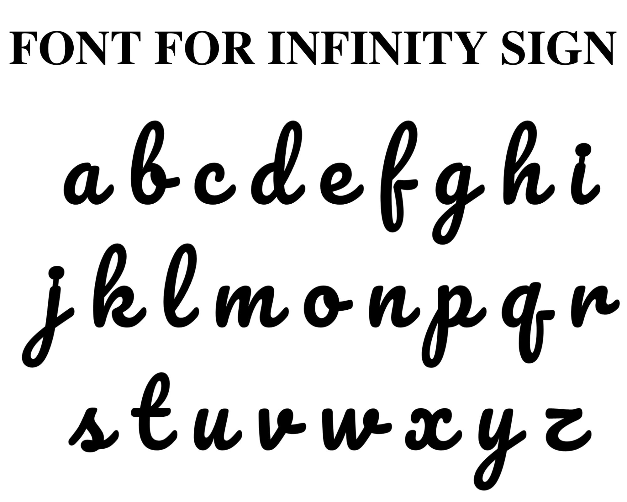 Personalized Metal Infinity Sign Infinity Name Sign Custom - Etsy