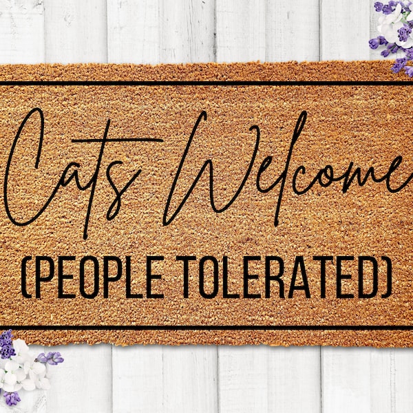 Cat Welcome Sign - Etsy