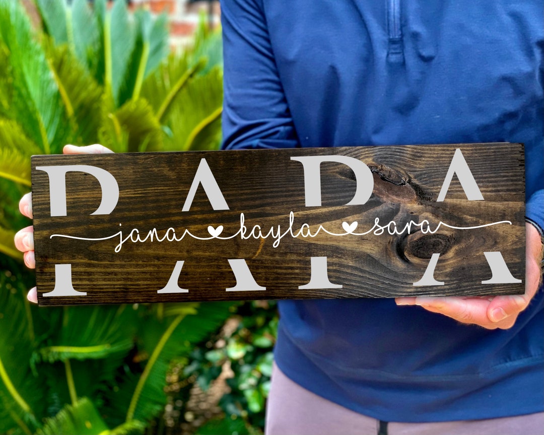 Papa Fathers Day Gift, Papa Sign, Gift for Papa, Rustic Sign for Papa ...