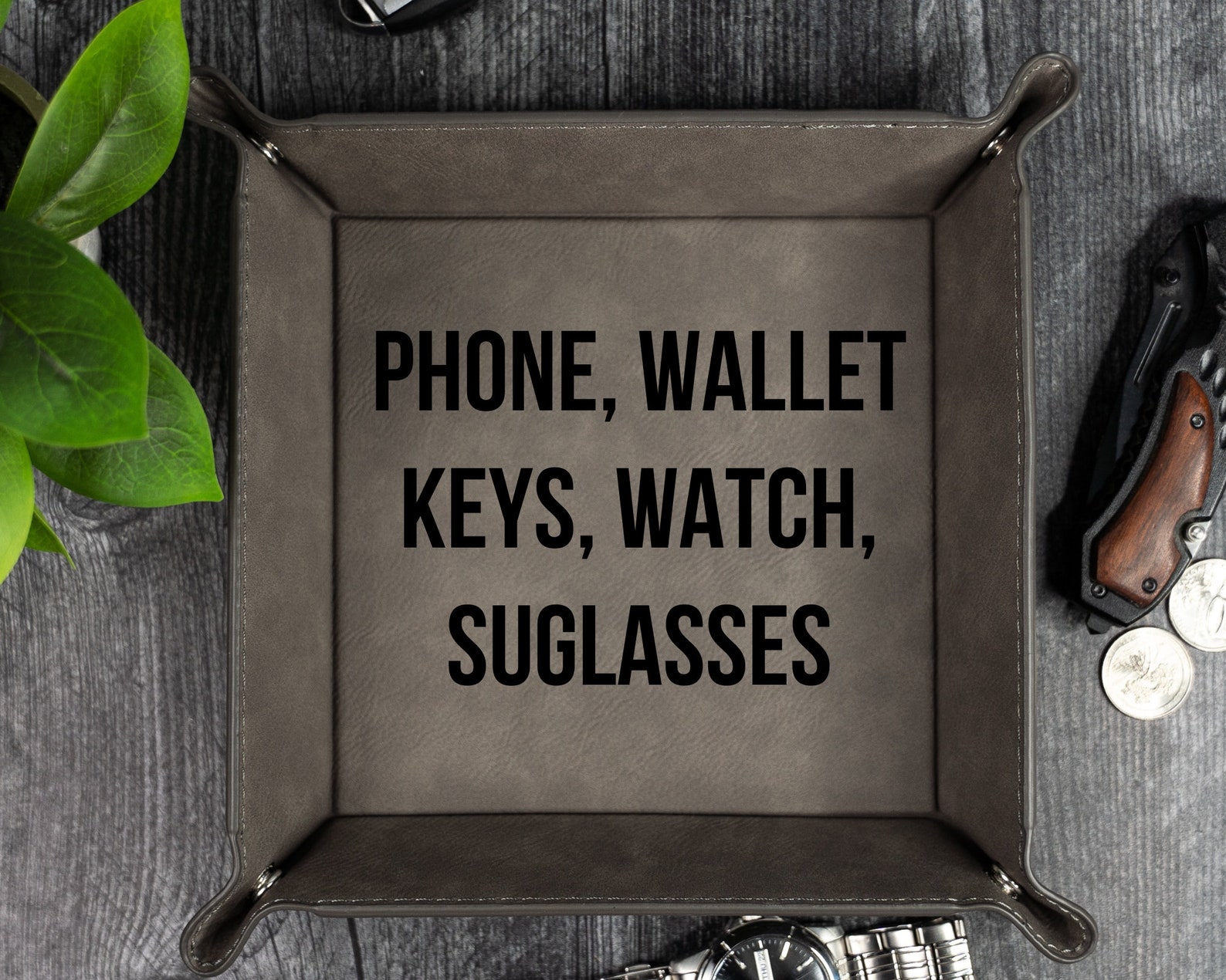 Custom Valet Tray, Catch All Table Tray, Key Tray, Remote Tray, Dice ...