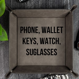 Custom Valet Tray, Catch All Table Tray, Key Tray, Remote Tray, Dice ...