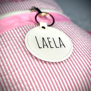 Diaper Bag Name Tag, Backpack Name Tag, Custom Name Keychain ...