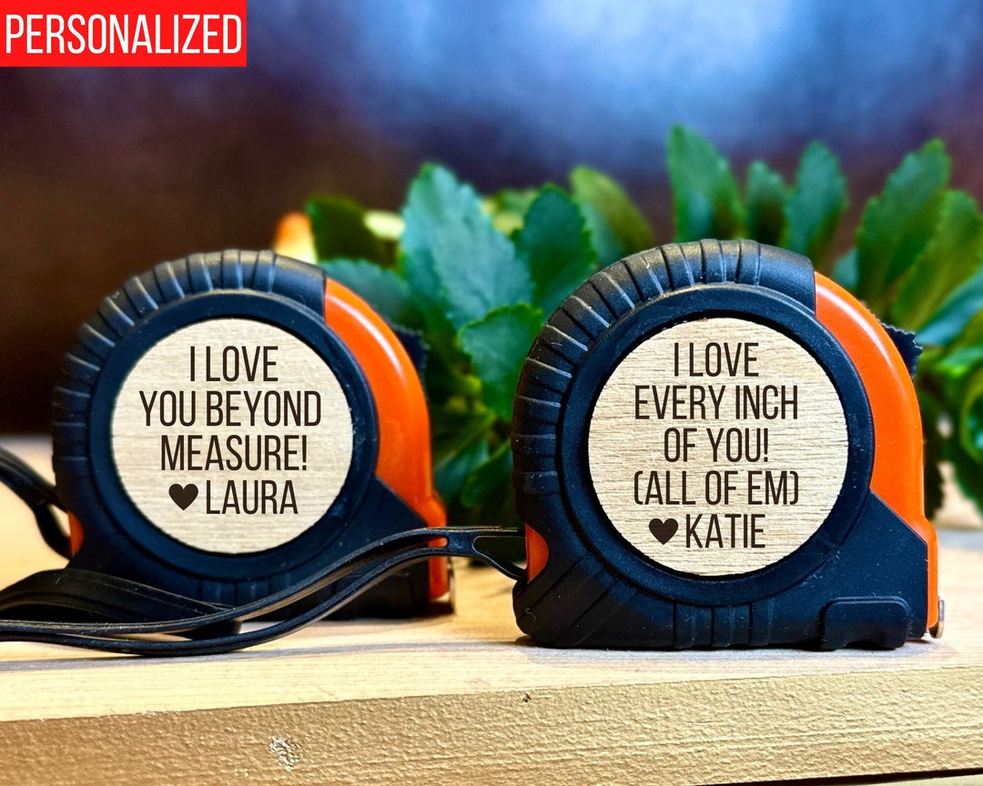 Personalized Tape Measure, Boyfriend Valentines Gifts for Him, Naughty ...