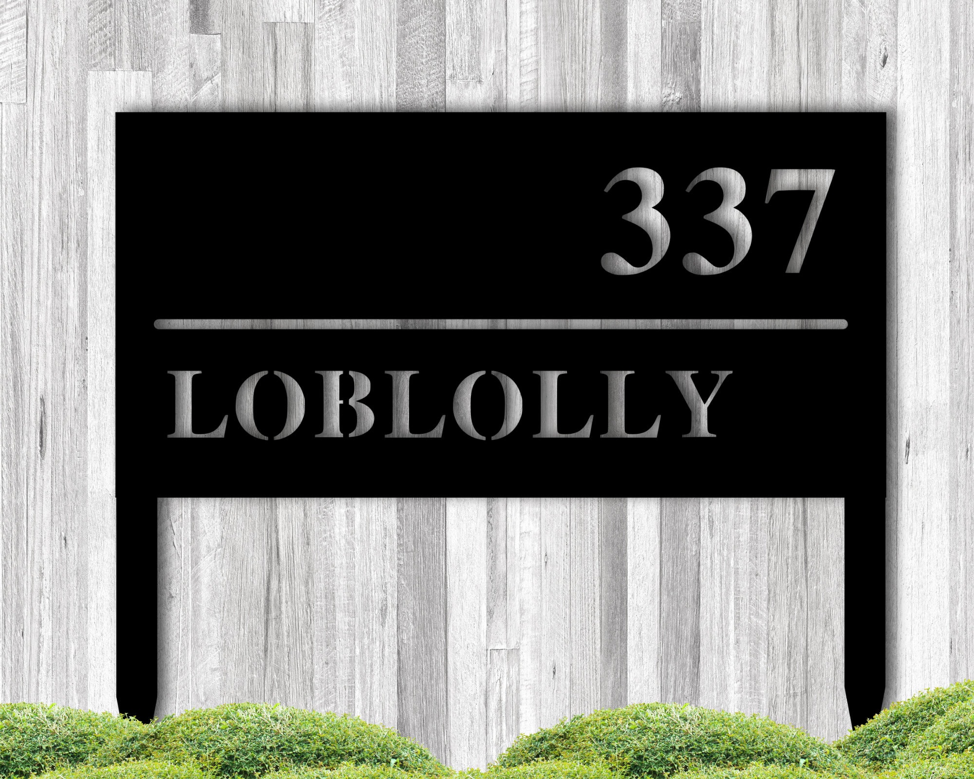 Lawn Mounted Personalized Address Plaque Custom Metal Address - Etsy