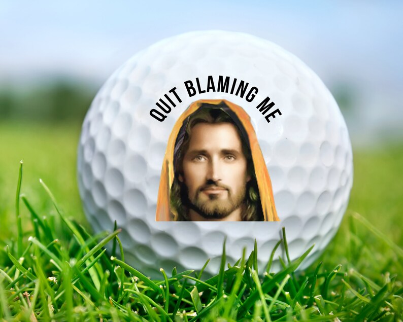 Funny Golf Balls Jesus Meme Golf Balls Funny Golf Gifts - Etsy