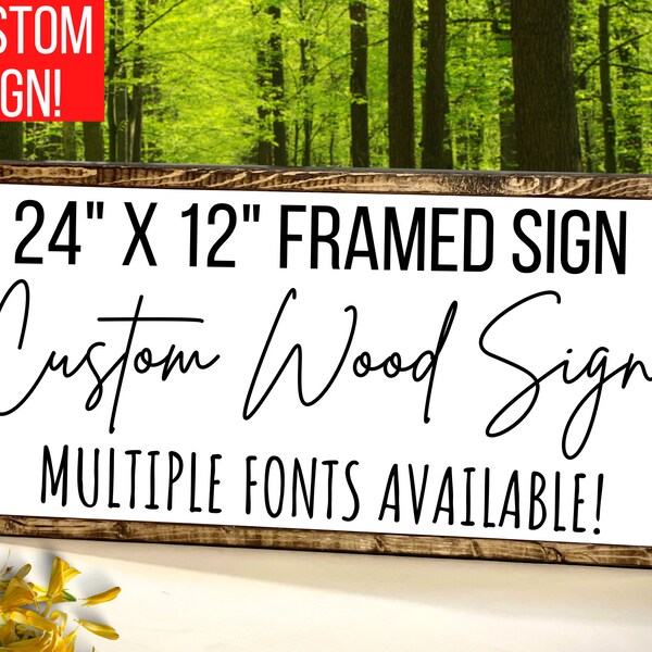 Custom Wood Signs - Etsy