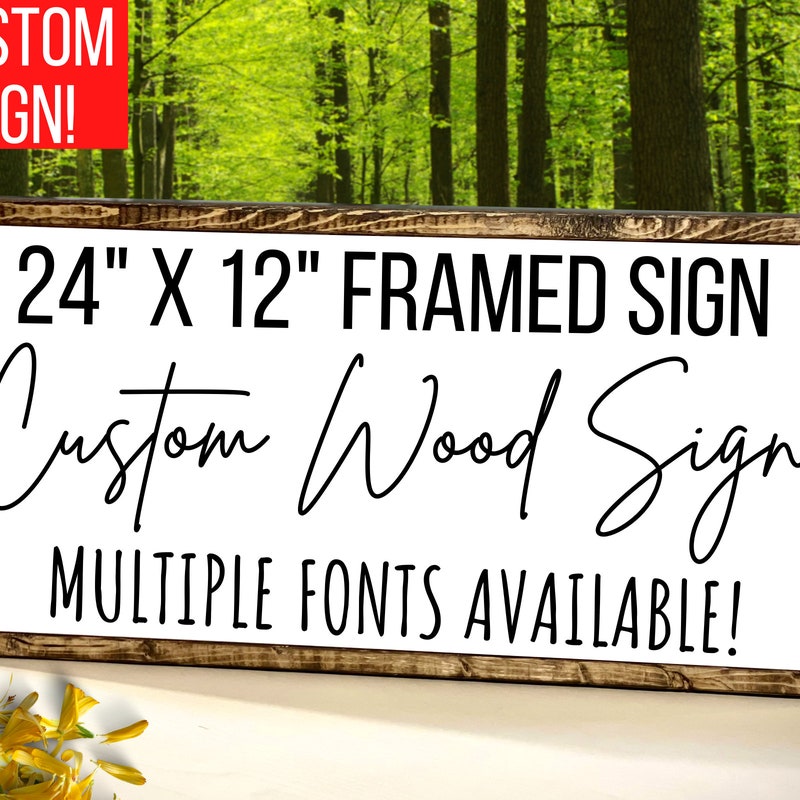 Custom Wooden Sign - Etsy