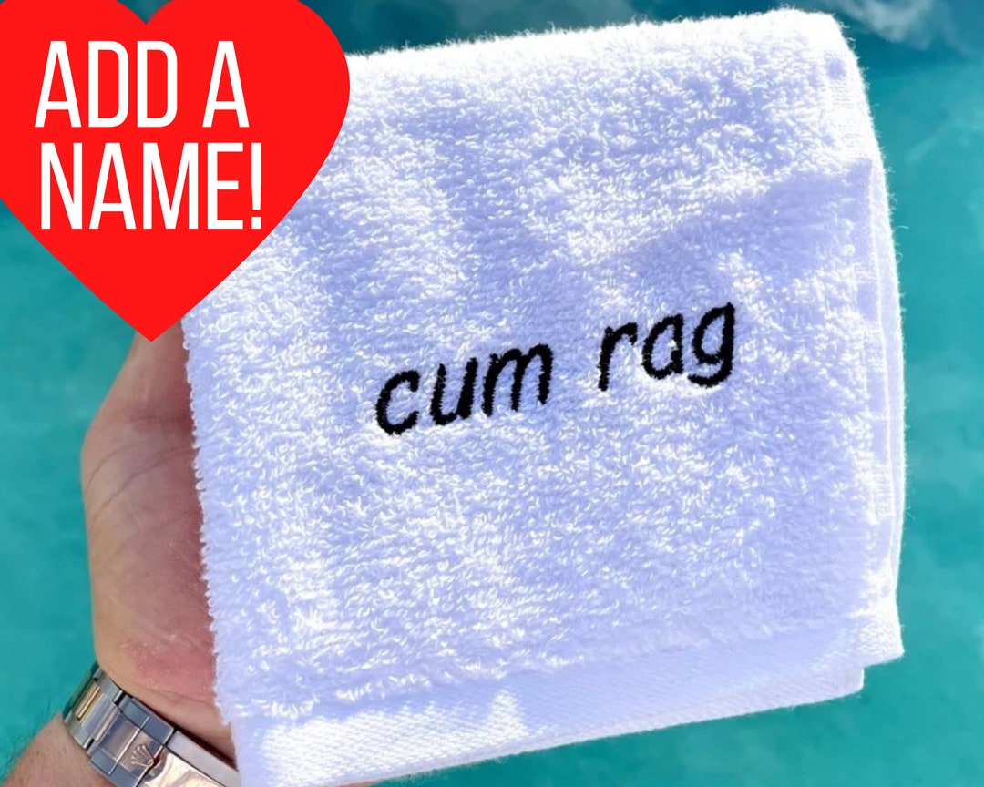 Personalized Cum Rag, Cum Rag, Bachelor Party Gift, Party Gift, Gift ...